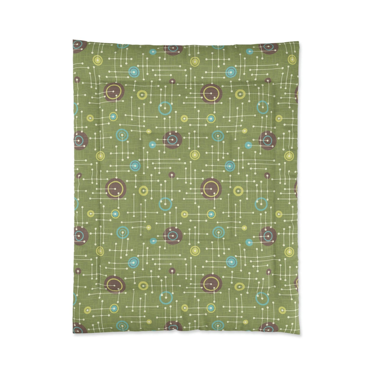 Retro 50s Eames Inspired MCM Lines Green Comforter | lovevisionkarma ...